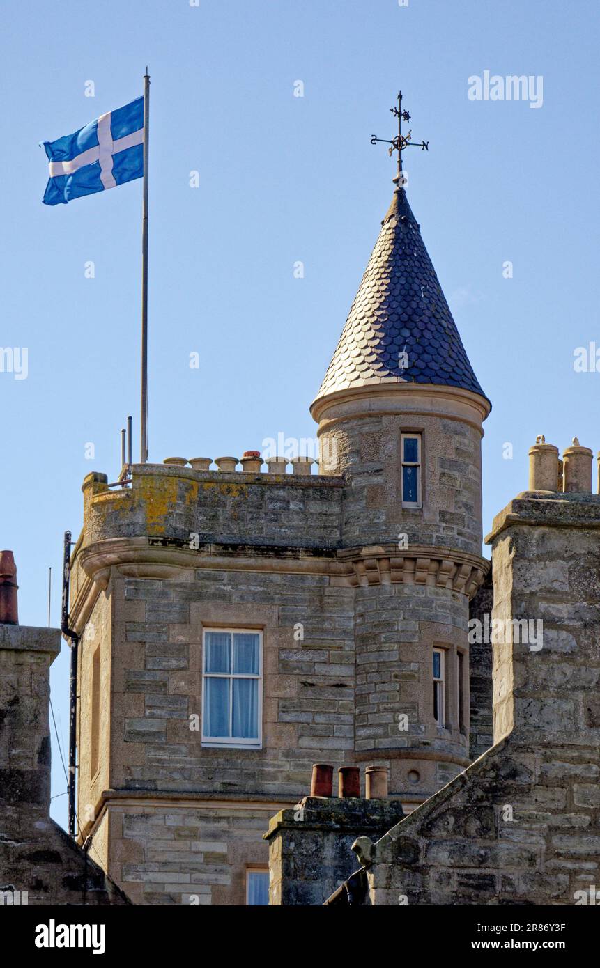 19th century Lerwick Town Hall in Lerwick, Shetland Islands, Scotland ...