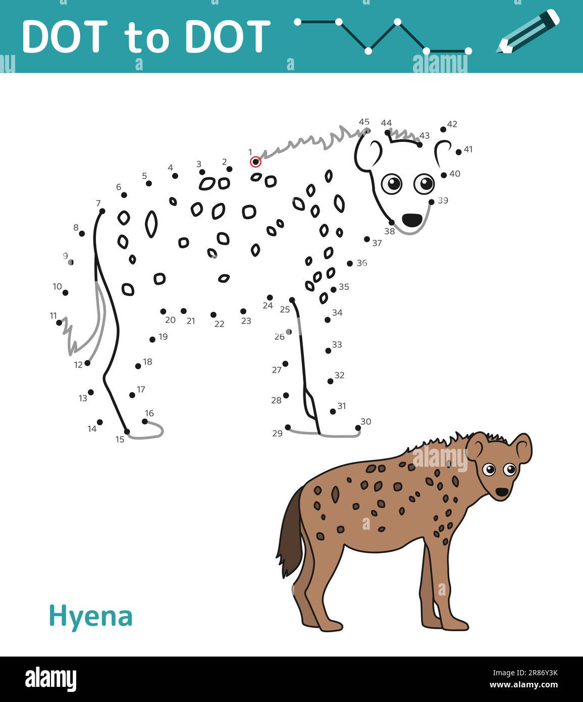 Numbers game Dot to dot. Math game for kids Stock Vector Image & Art ...