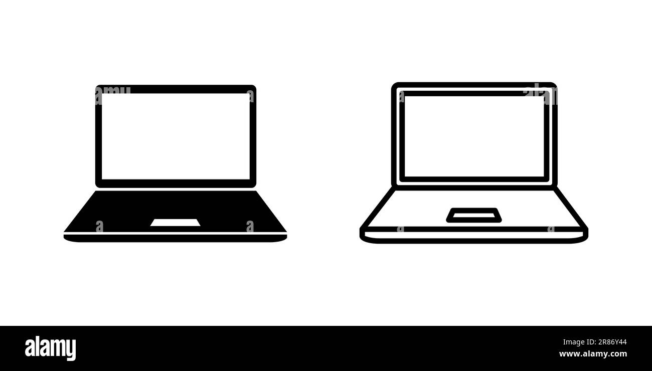 Laptop icon set. computer icon vector Stock Vector Image & Art - Alamy