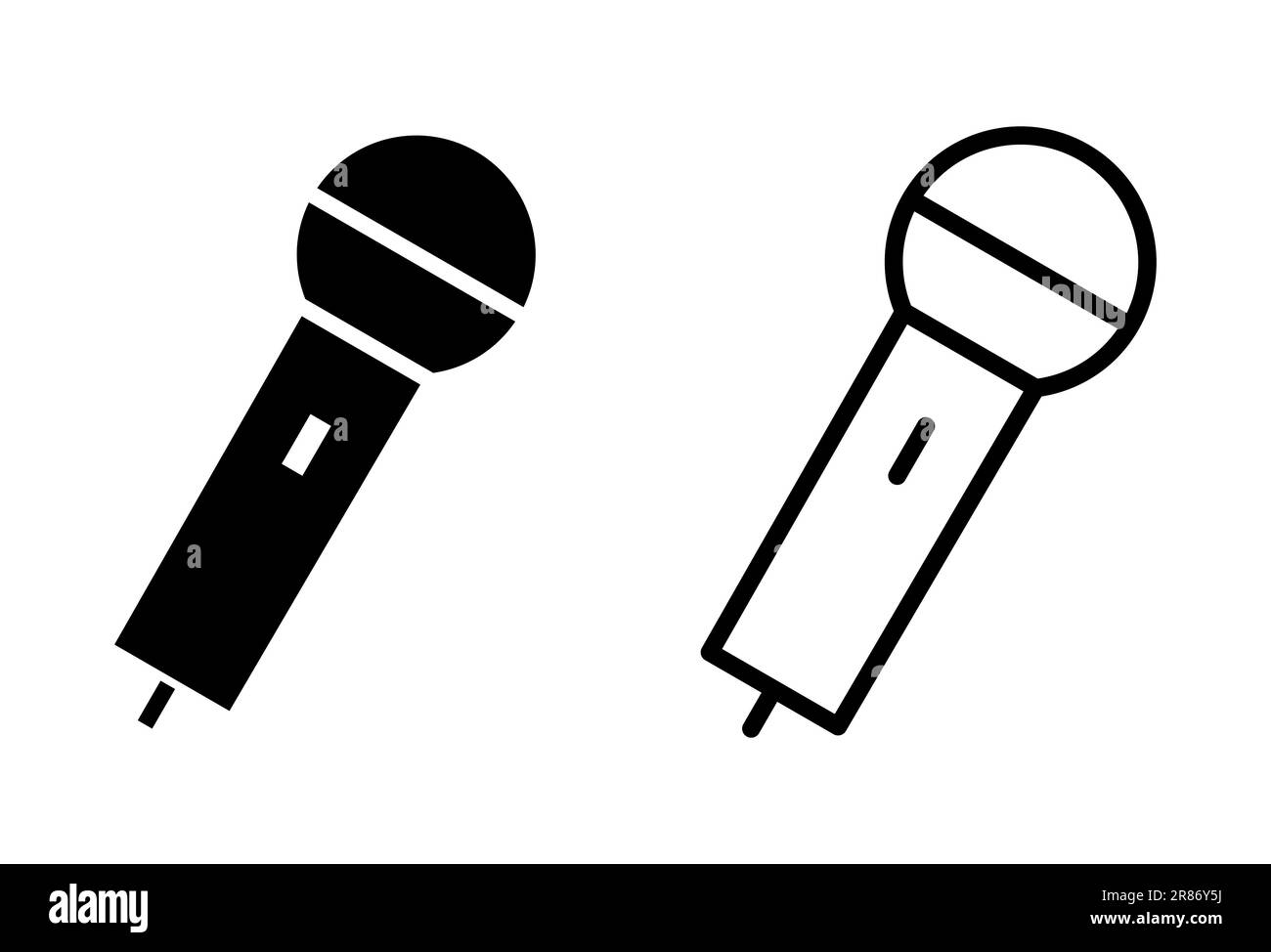 Microphone icon set. karaoke icon vecto Stock Vector Image & Art - Alamy