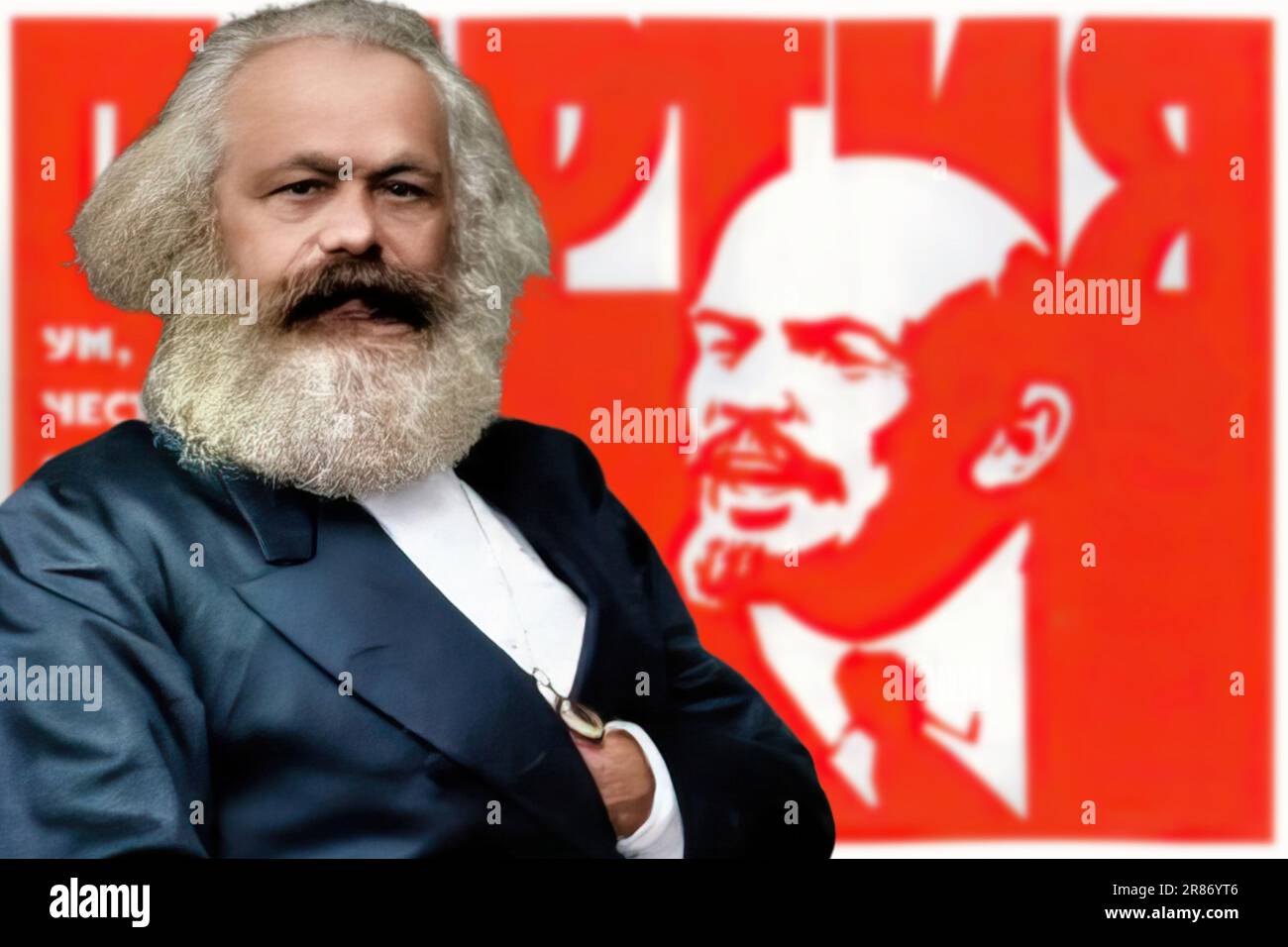 Political theorist marx was a german philosopher hi-res stock ...