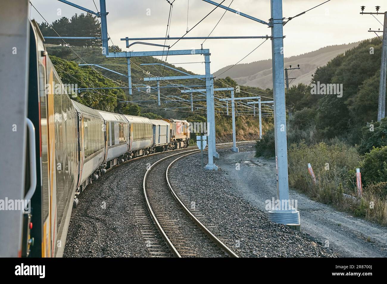 Railroad travel view Stock Photo - Alamy