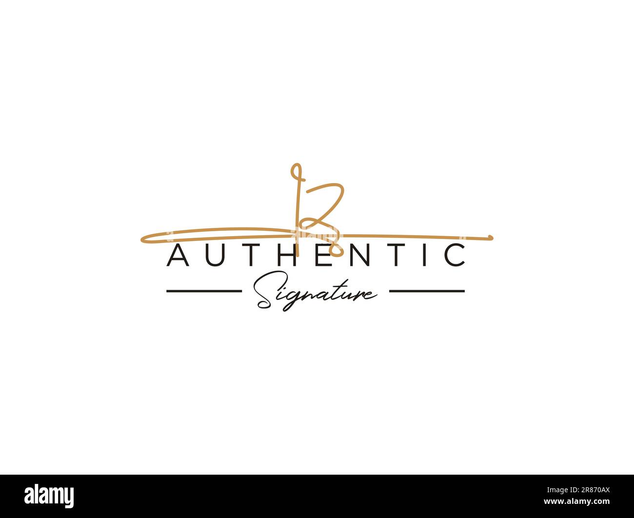 IZ Signature Logo Template Vector Stock Vector Image & Art - Alamy