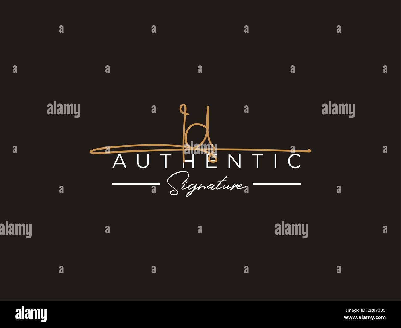 ID Signature Logo Template Vector Stock Vector Image & Art - Alamy