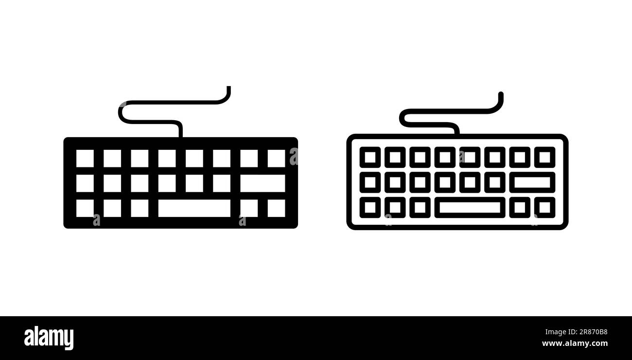 Keyboard icon set. keyboard vector symbol Stock Vector Image & Art - Alamy
