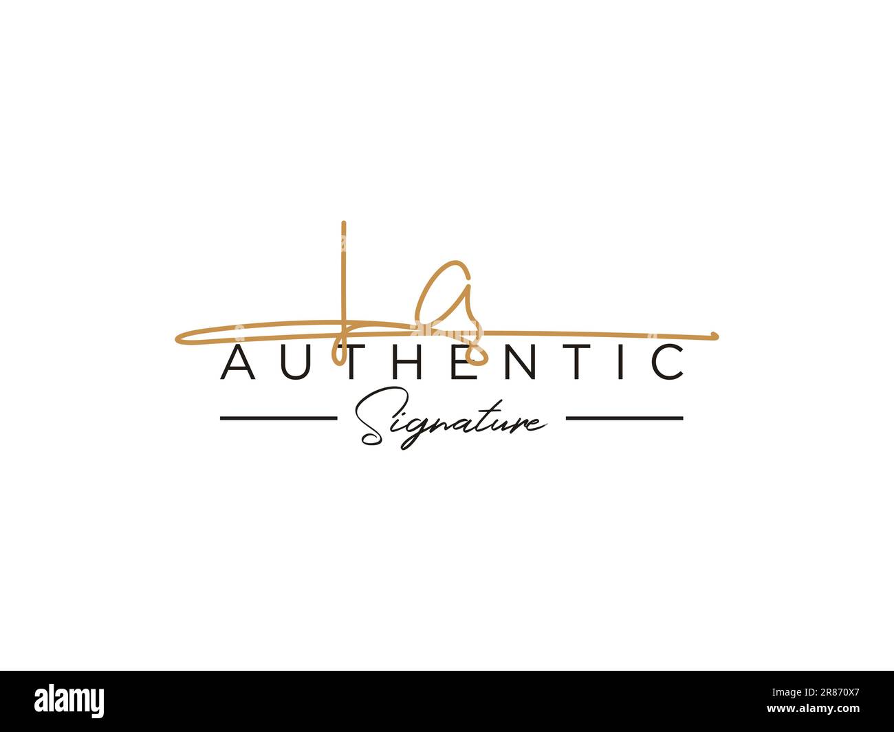 LA Signature Logo Template Vector Stock Vector Image & Art - Alamy