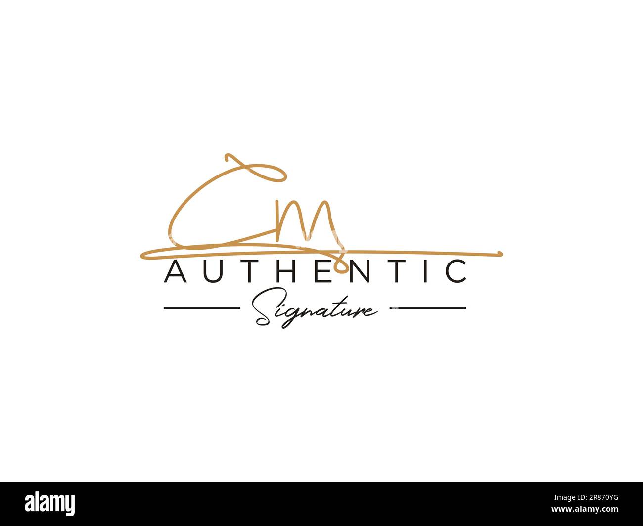CM Signature Logo Template Vector Stock Vector Image & Art - Alamy
