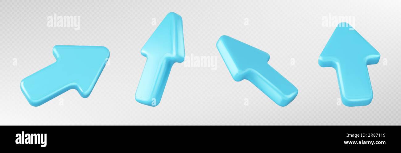 3d Render Mouse Arrow Cursor Icon To Click Vector Realistic Computer