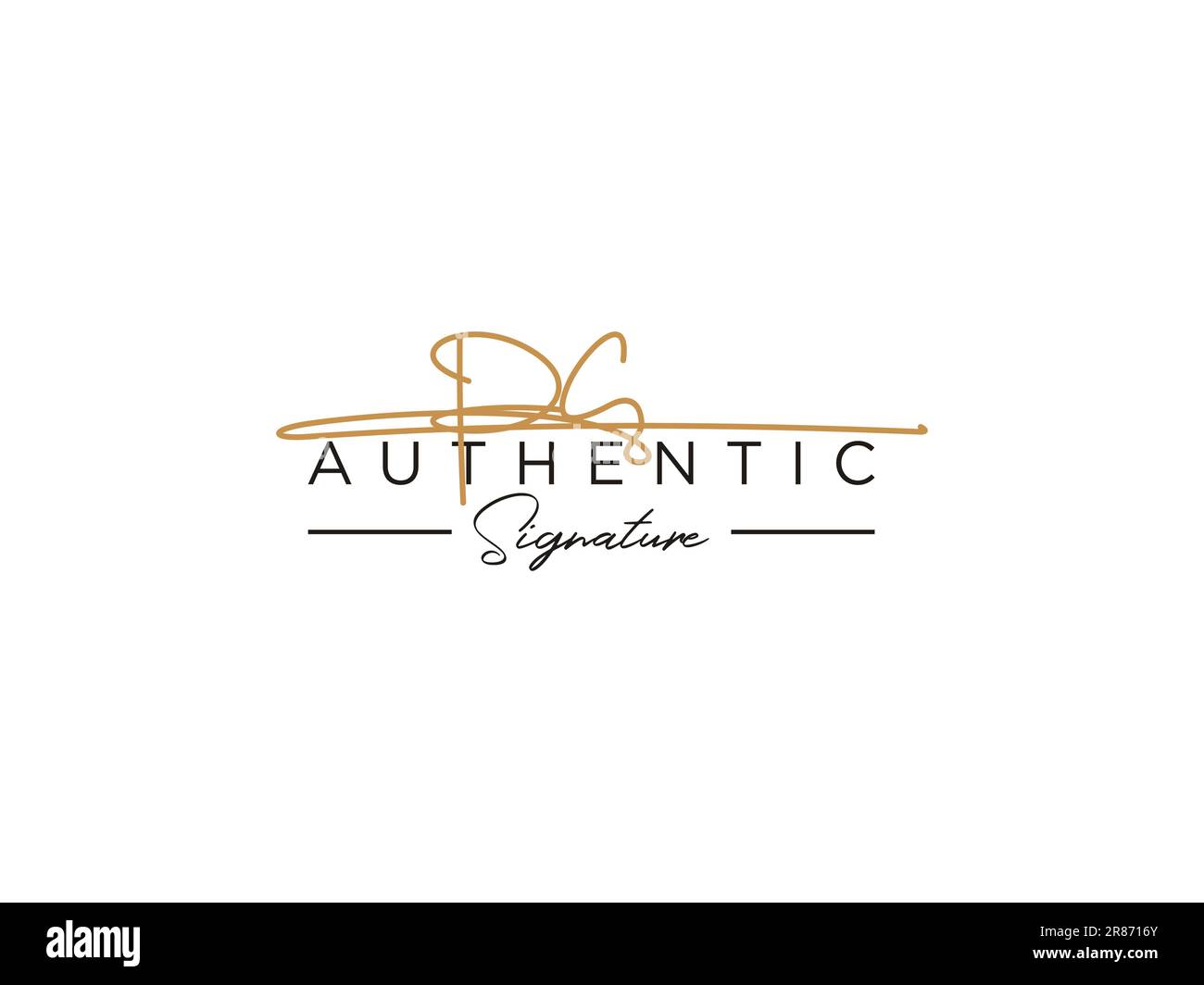 PC Signature Logo Template Vector Stock Vector Image & Art - Alamy