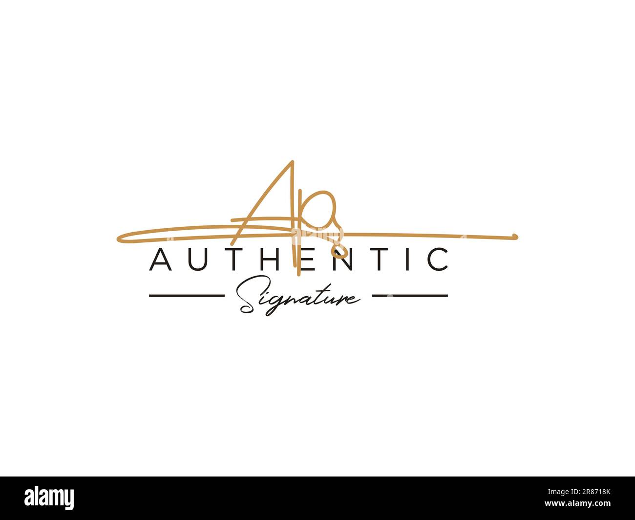 AP Signature Logo Template Vector Stock Vector Image & Art - Alamy