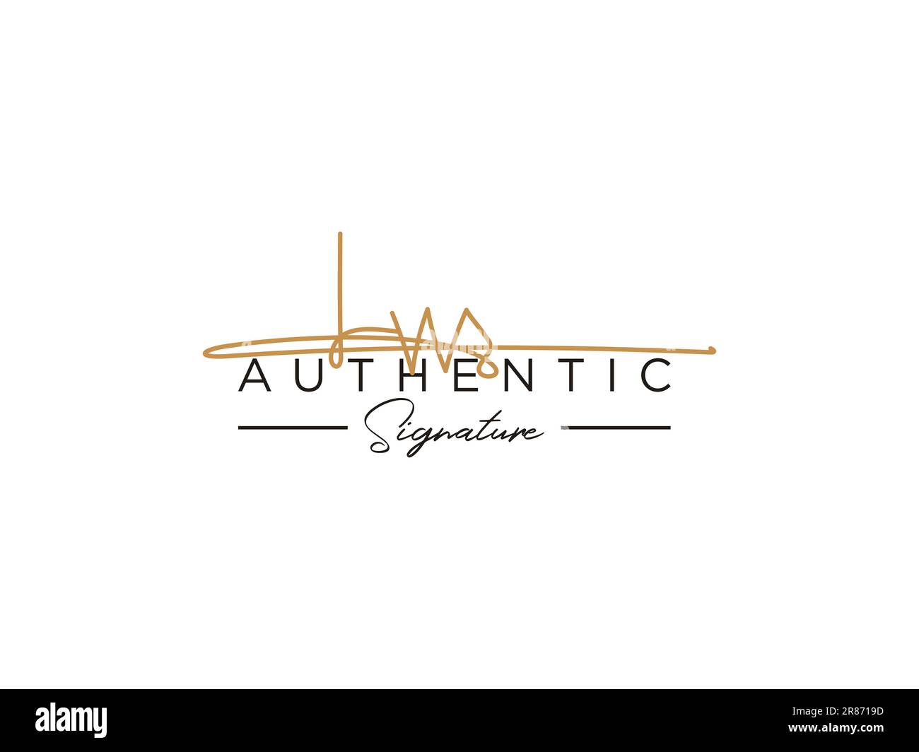 LW Signature Logo Template Vector Stock Vector Image & Art - Alamy