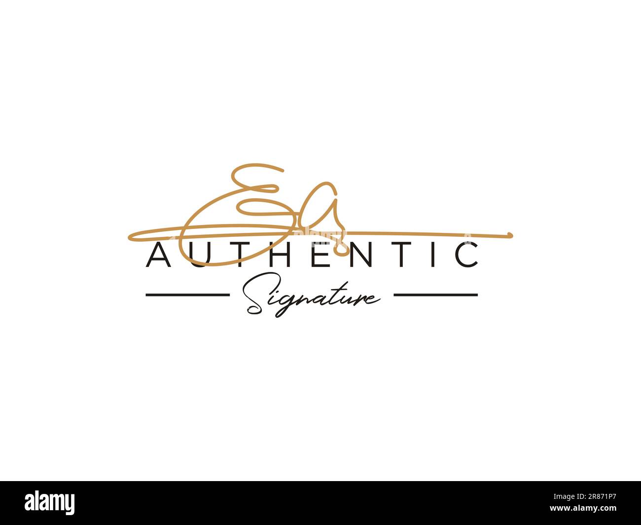 EA Signature Logo Template Vector Stock Vector Image & Art - Alamy