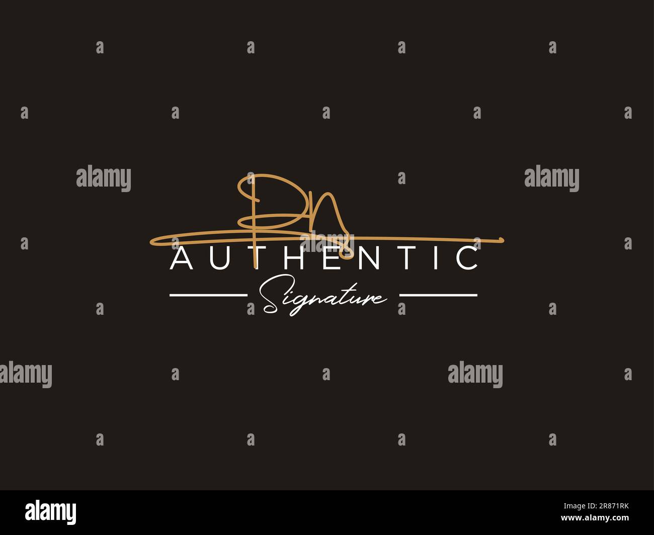 PN Signature Logo Template Vector Stock Vector Image & Art - Alamy