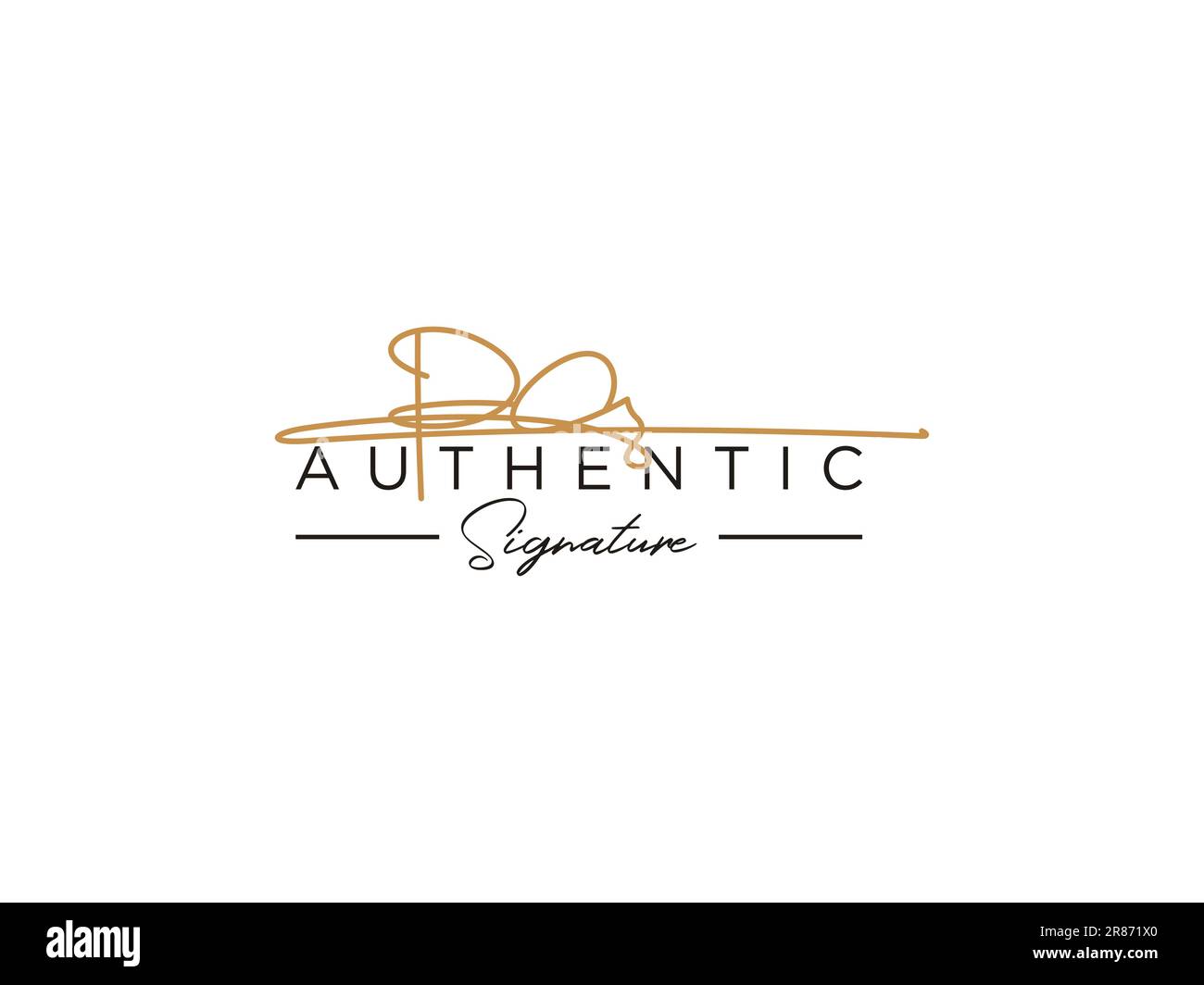 PO Signature Logo Template Vector Stock Vector Image & Art - Alamy