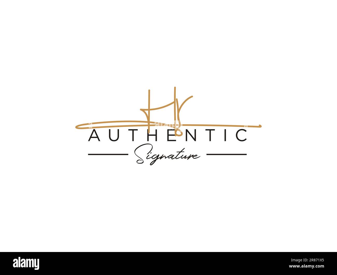 HR Signature Logo Template Vector Stock Vector Image & Art - Alamy