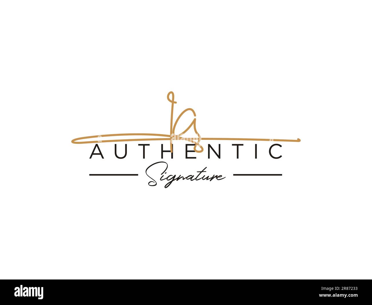 IA Signature Logo Template Vector Stock Vector Image & Art - Alamy