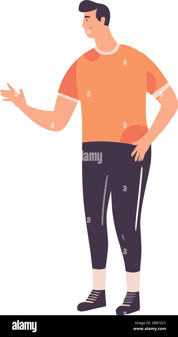 One muscular athlete standing Stock Vector Image & Art - Alamy