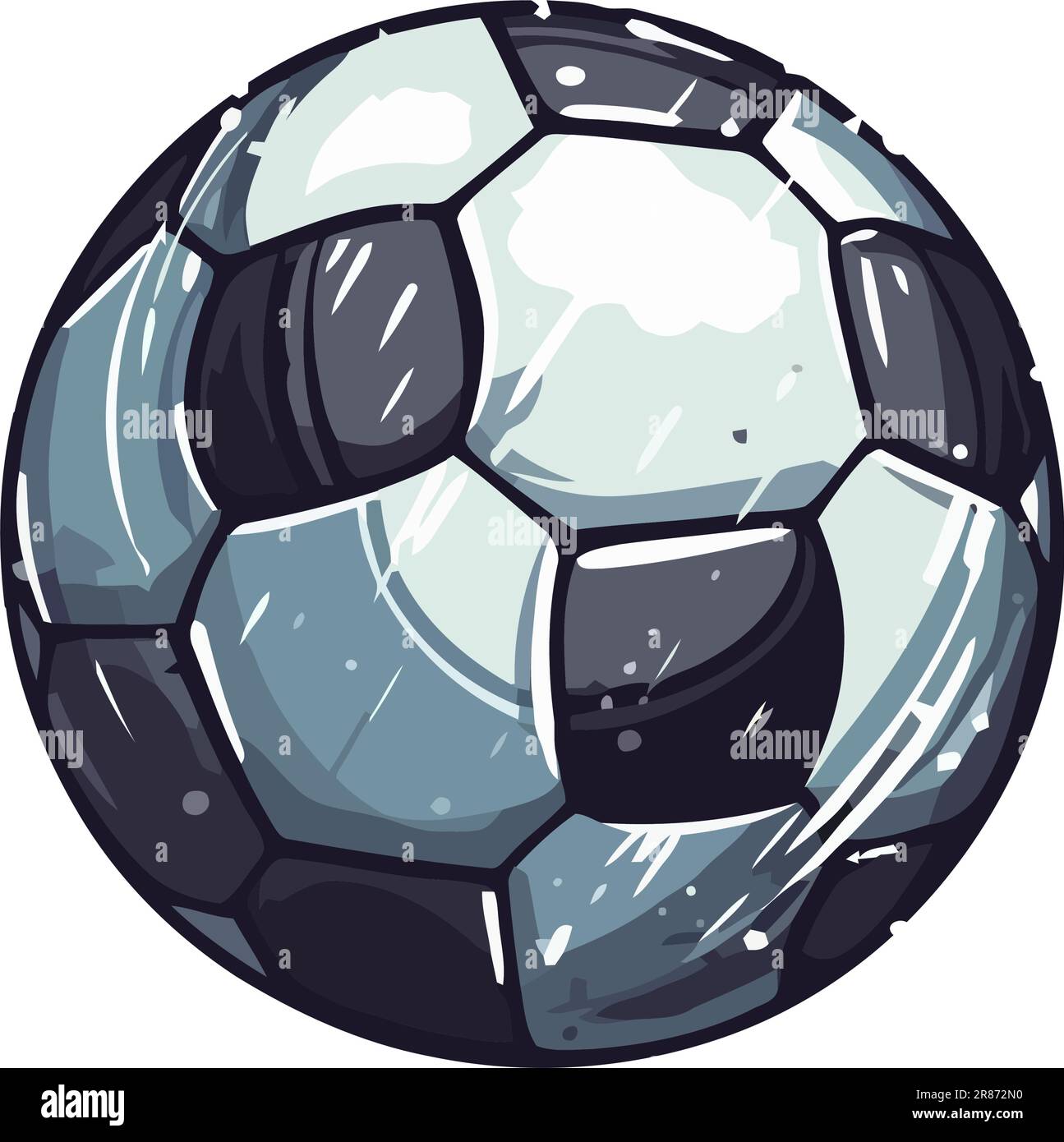 Soccer ball symbolizes fun competition and success Stock Vector Image ...