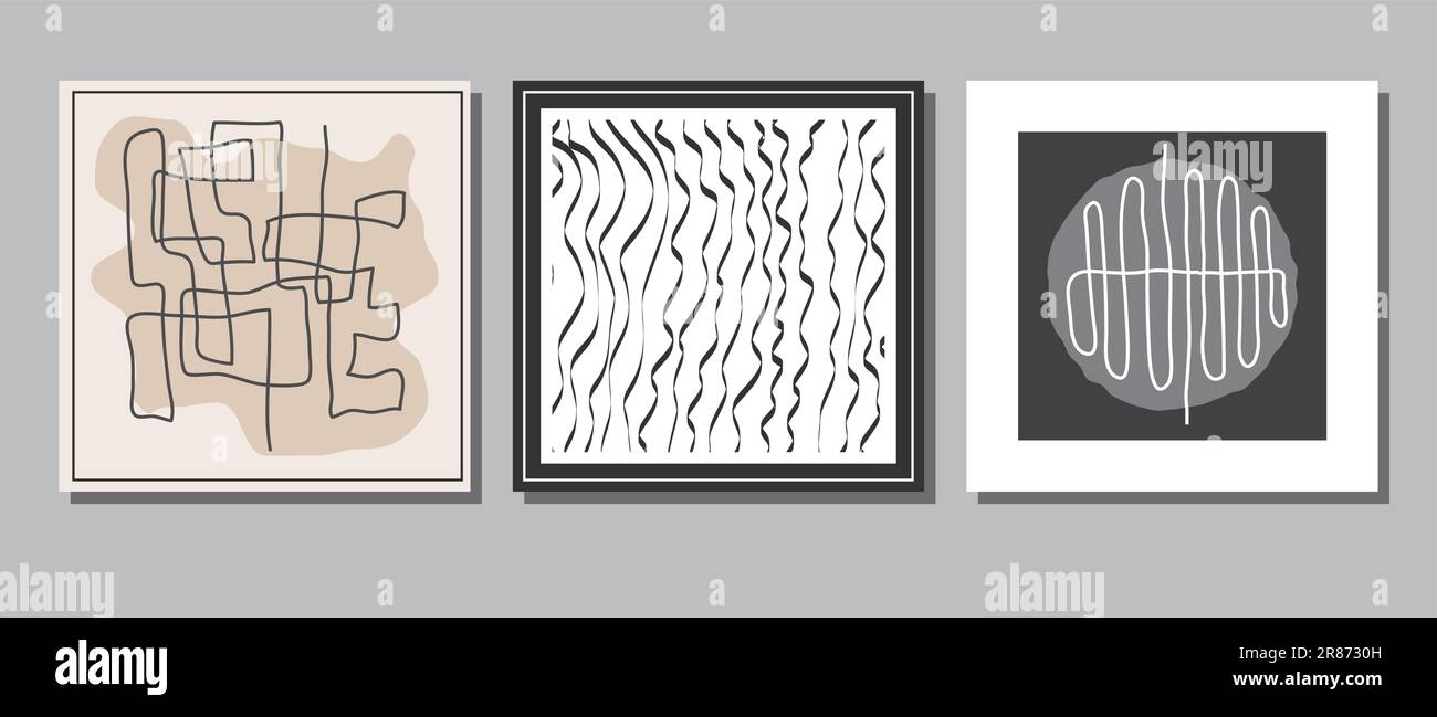 Artistic composition for interior design, prints, postcards, posters ...
