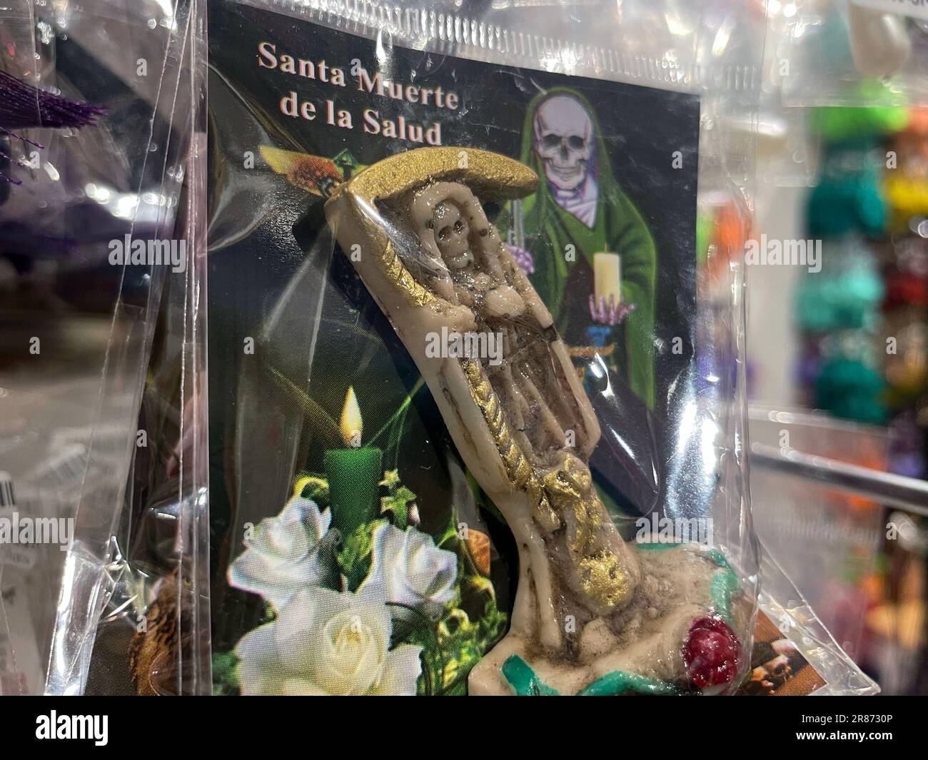 Statues of Santa Muerte, a controversial figure linked to superstition ...