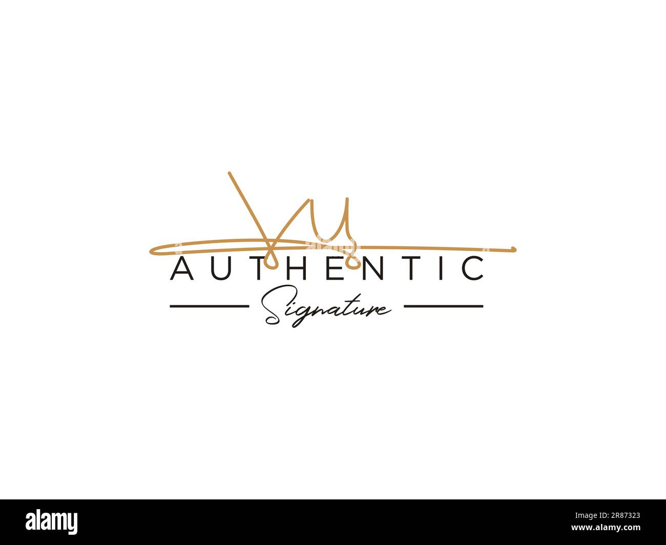 VU Signature Logo Template Vector Stock Vector Image & Art - Alamy