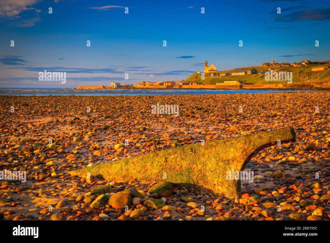 macduff kirk from banff estuary aberdeenshire scotland Stock Photo - Alamy