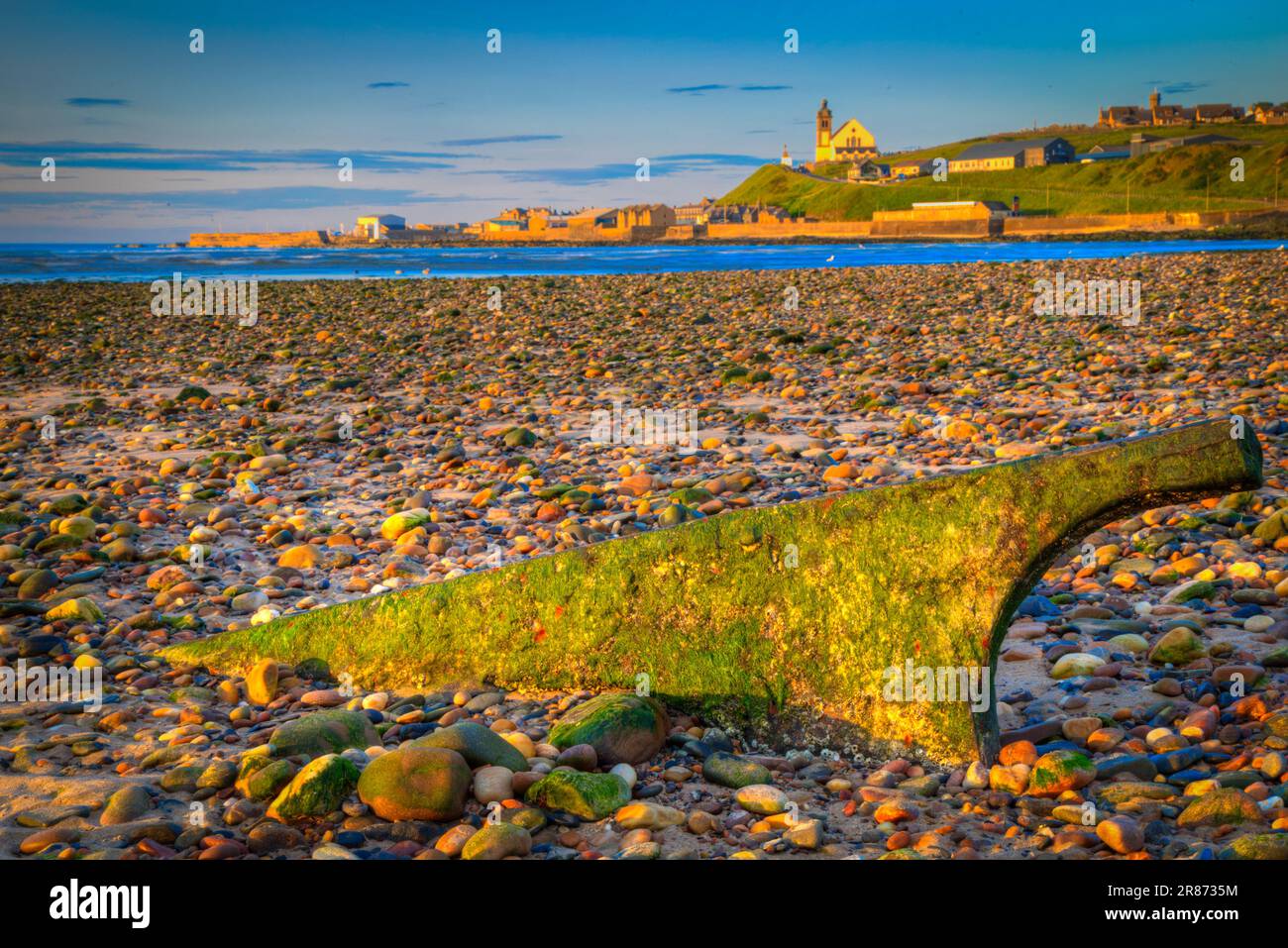 macduff kirk from banff estuary aberdeenshire scotland Stock Photo - Alamy