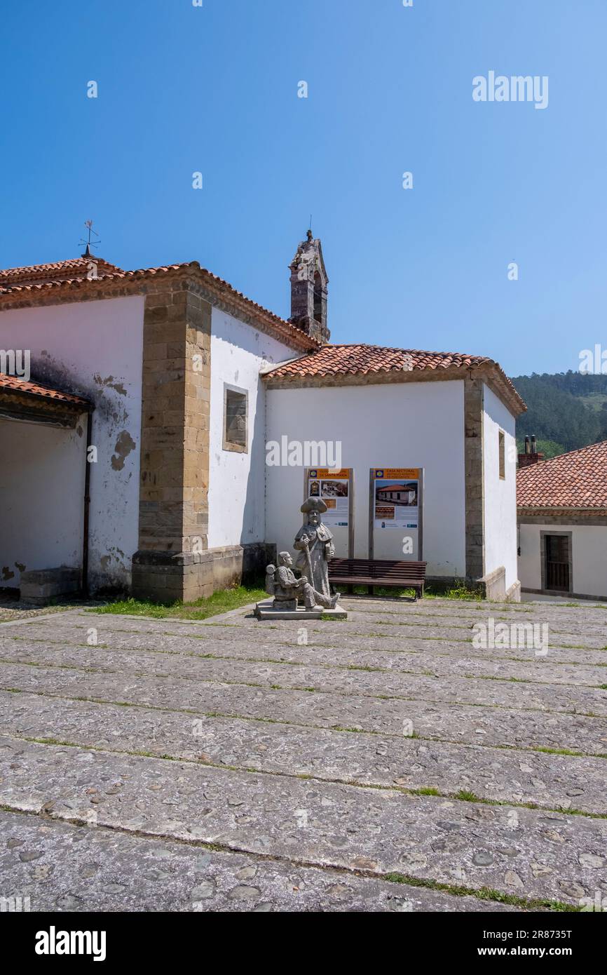 Soto de Luina, Asturias, Spain - 03 June, 2023. Pilgrim Monument Stock ...