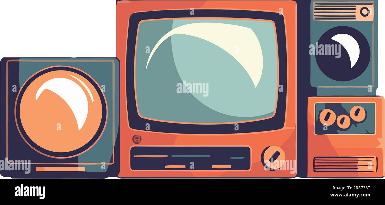 Old fashioned radio broadcasting equipment Stock Vector Image & Art - Alamy