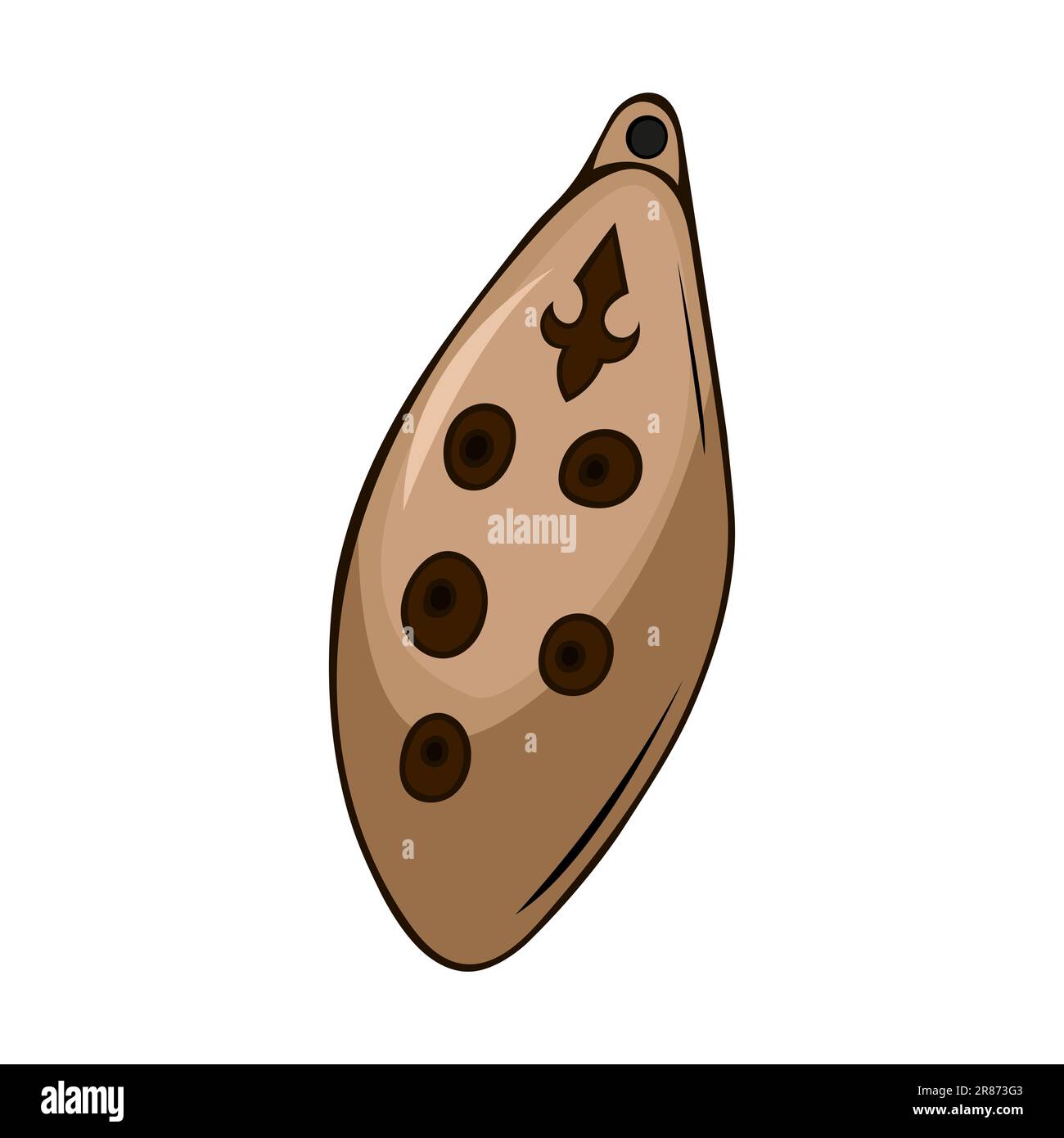 Kazakh traditional folk musiacal instrument sazsyrnai. Vector ...