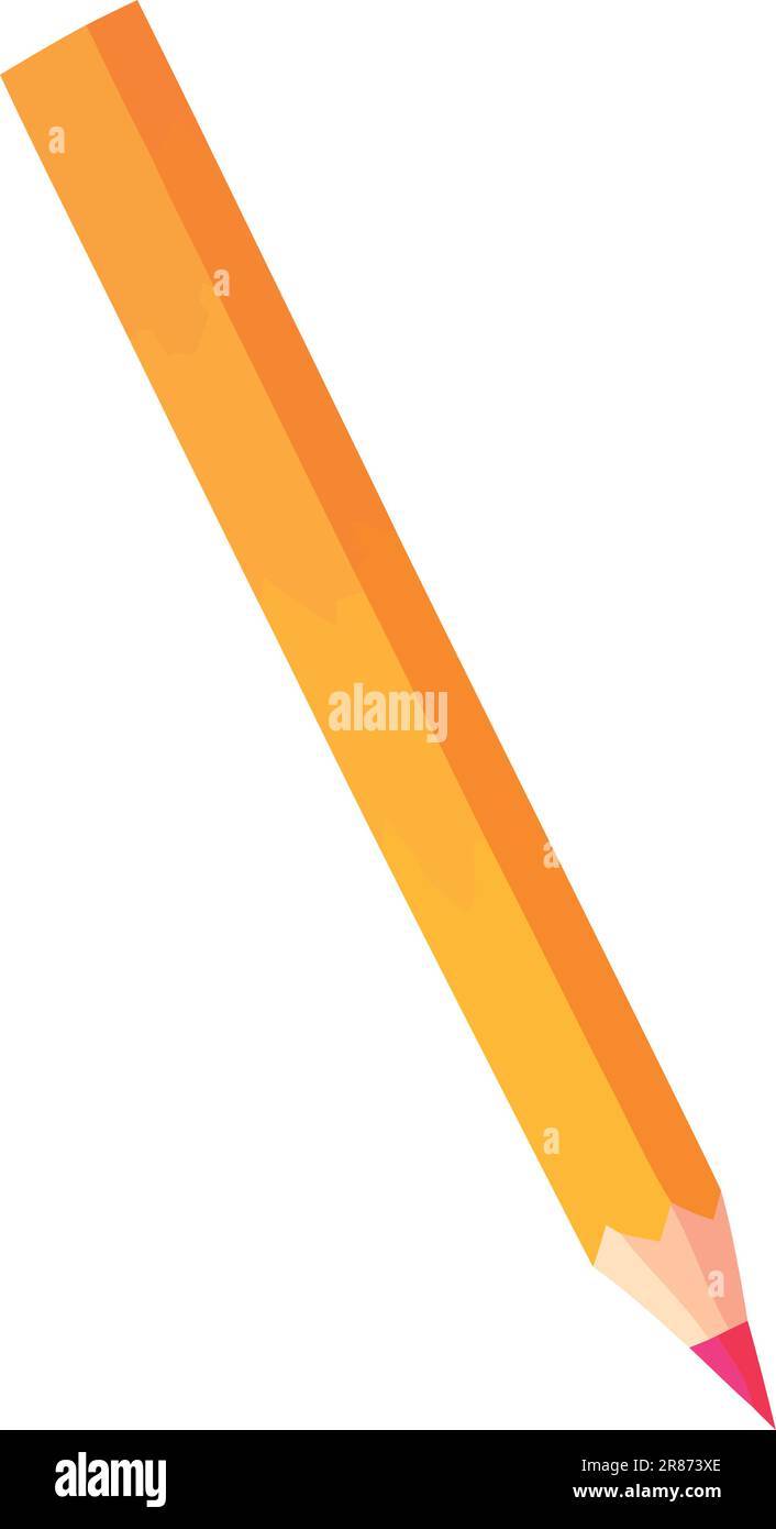 Yellow pencil sketch on white backdrop design Stock Vector Image & Art ...