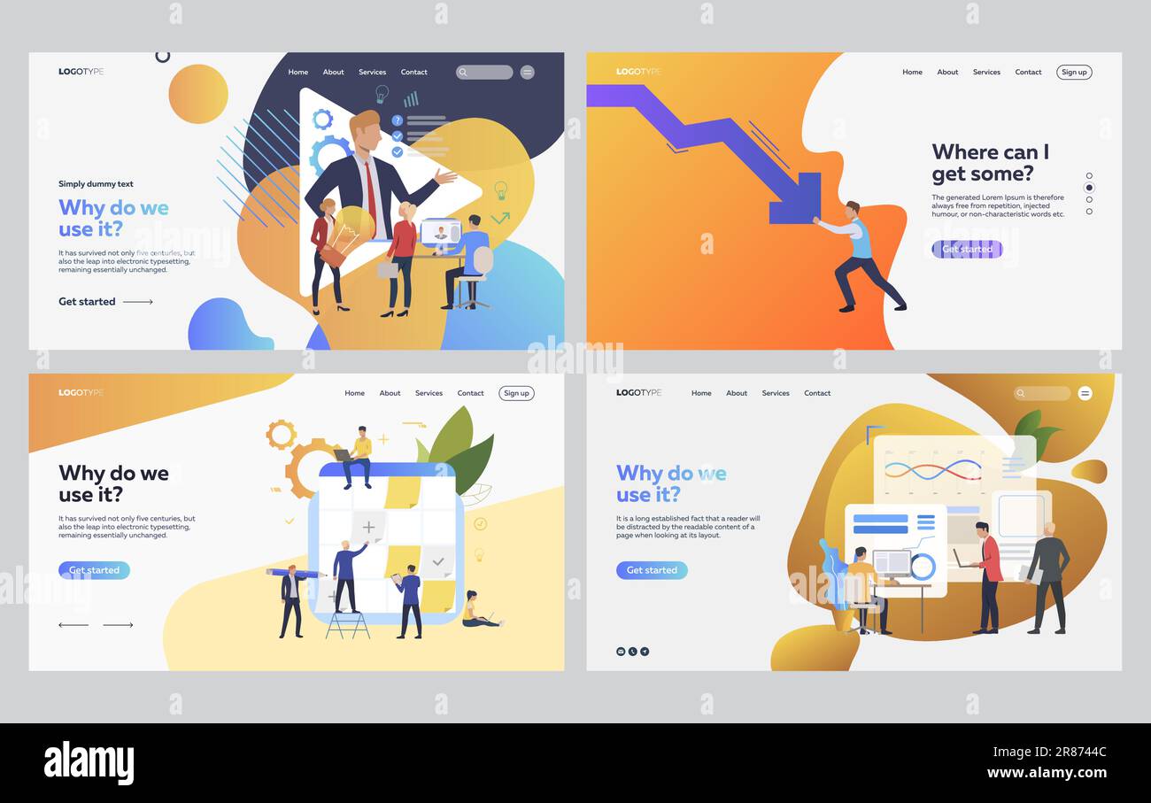 Set of people creating company strategy Stock Vector Image & Art - Alamy