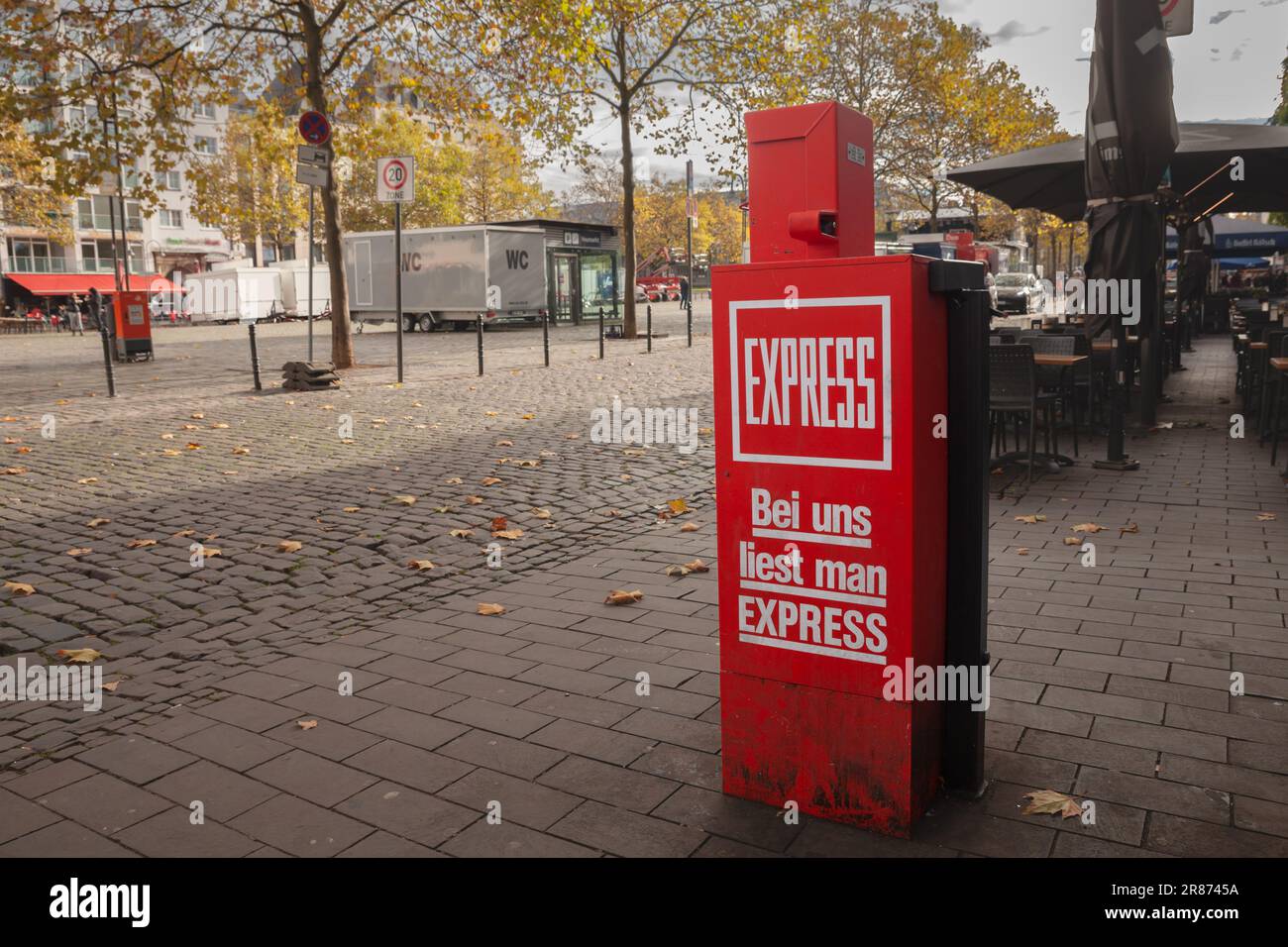 Picture of a sign with the logo of Express Zeitung on their kiosk for ...