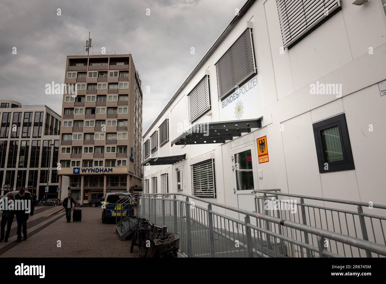 Picture of german federal police station in front of the train station ...
