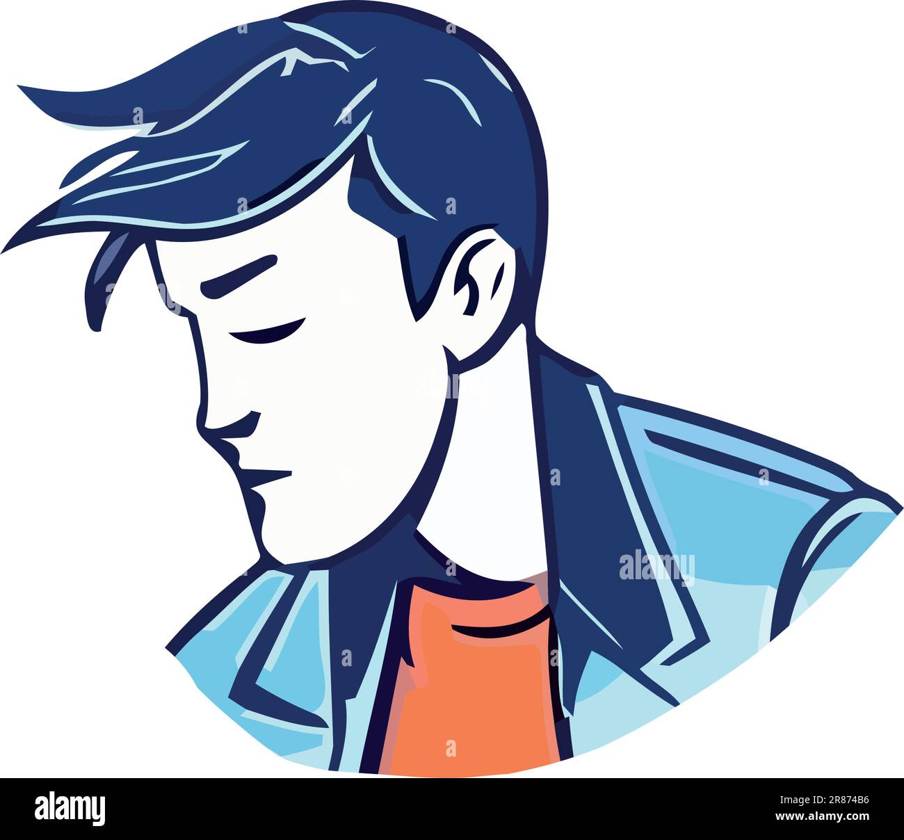 Smiling avatar young man Stock Vector Image & Art - Alamy