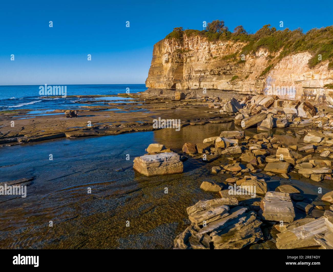 Daytime seascape from The Skillion at Terrigal on the Central Coast of ...