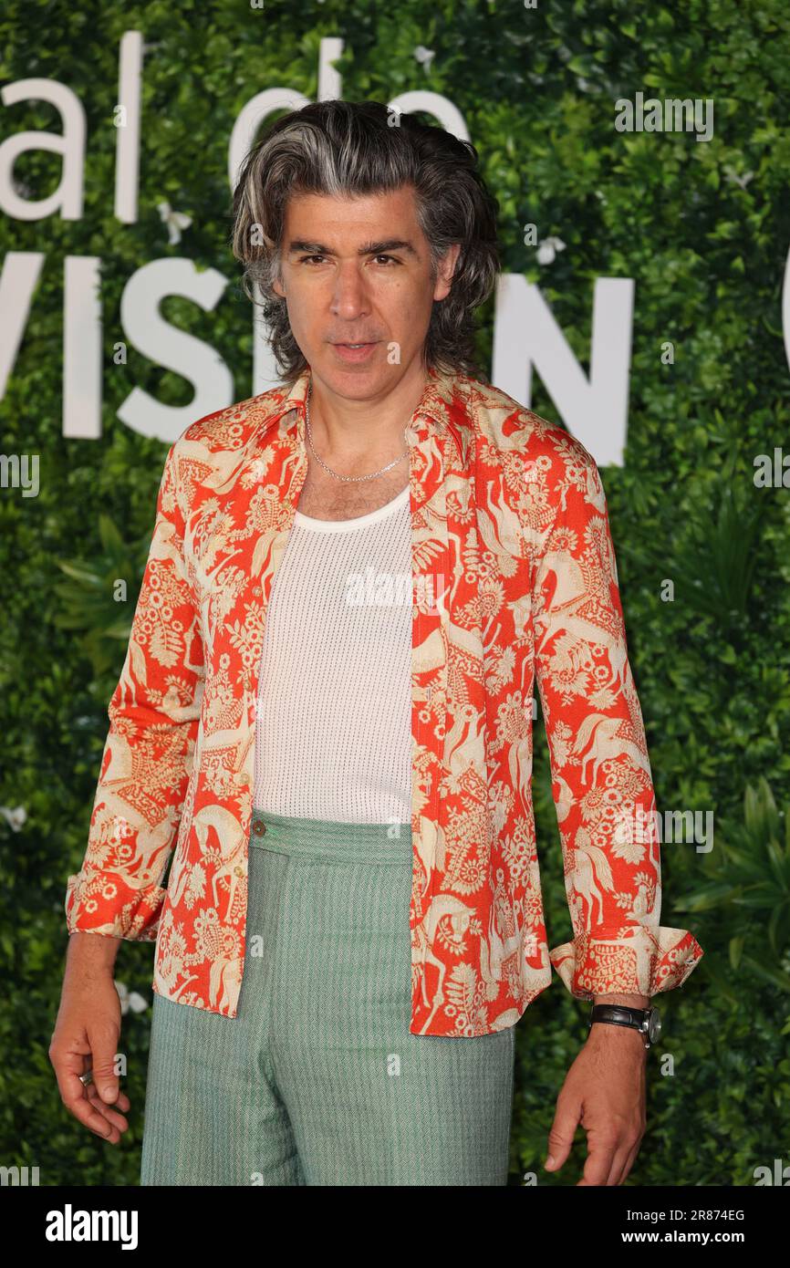 British actor James Lance poses during a photocall for the TV series "Ted Lasso", as part of the ...