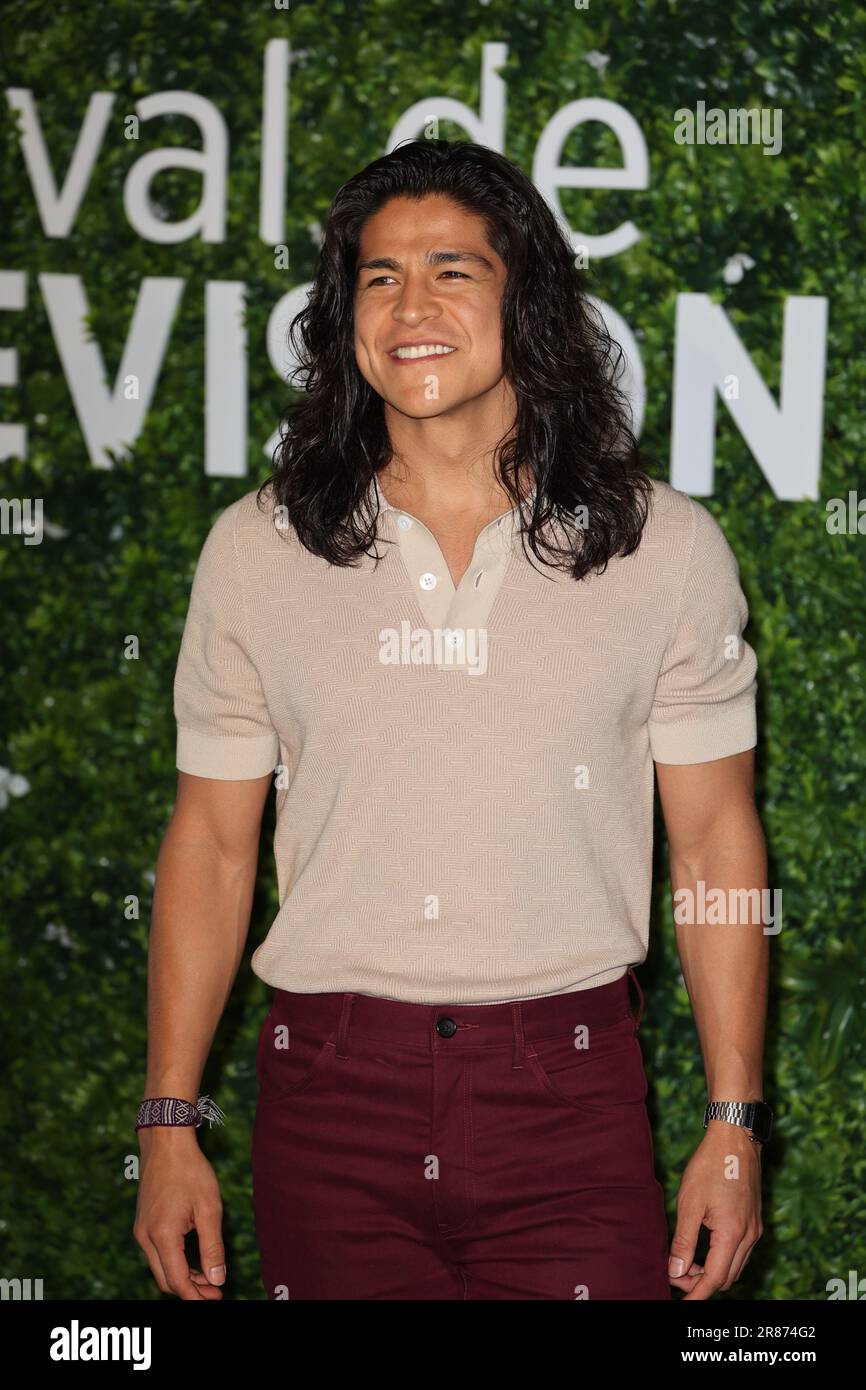 Mexican football player and actor Cristo Fernandez poses during a ...