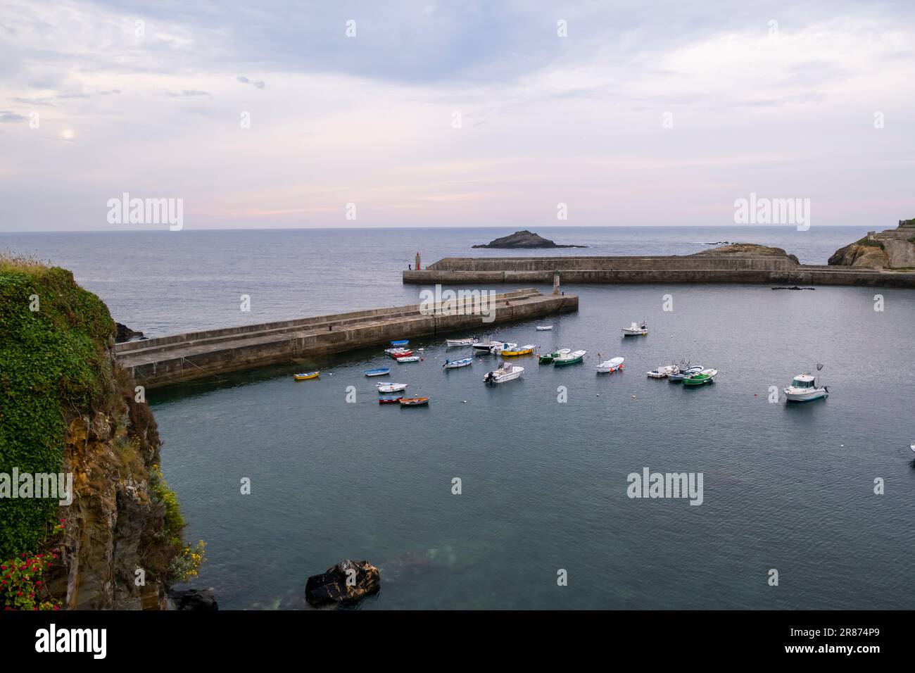 Port of Tapia de Casariego, Asturias, Spain Stock Photo - Alamy