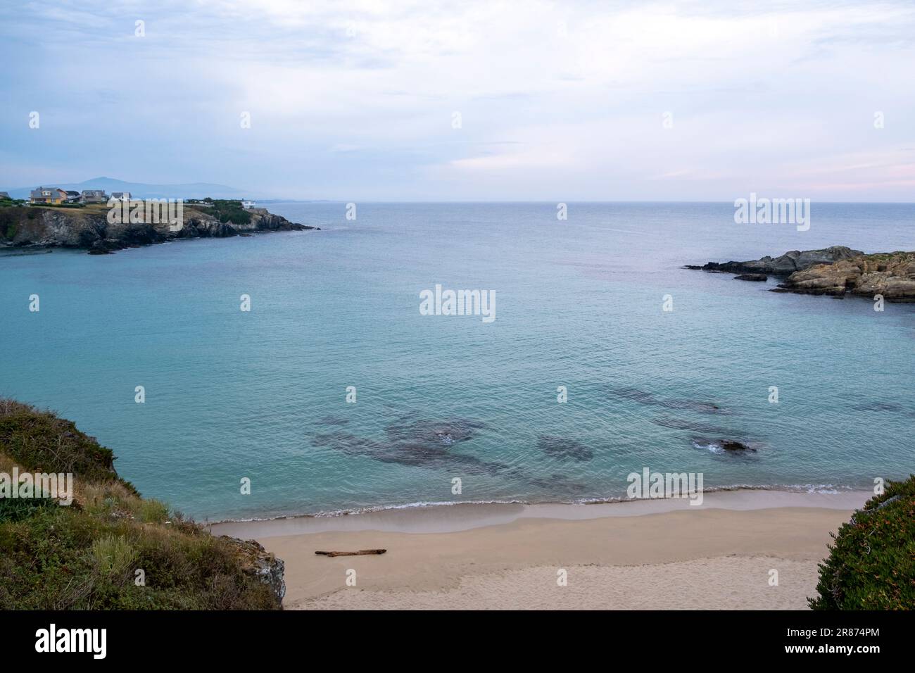 Tapia de Casariego, Asturias, Spain. Beach of Murallon or Maleguas ...