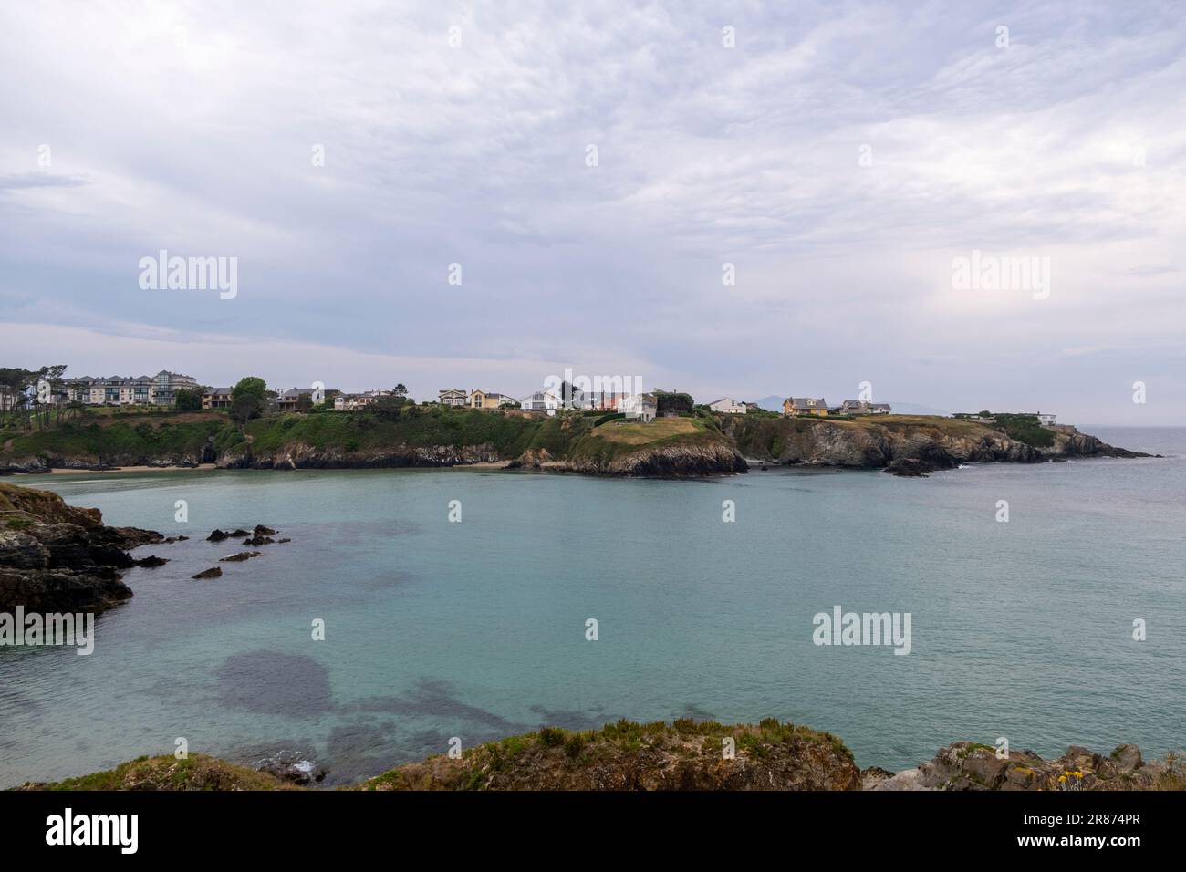 Tapia de Casariego, Asturias, Spain. Beach Aguileiro. Cantabrian Sea ...