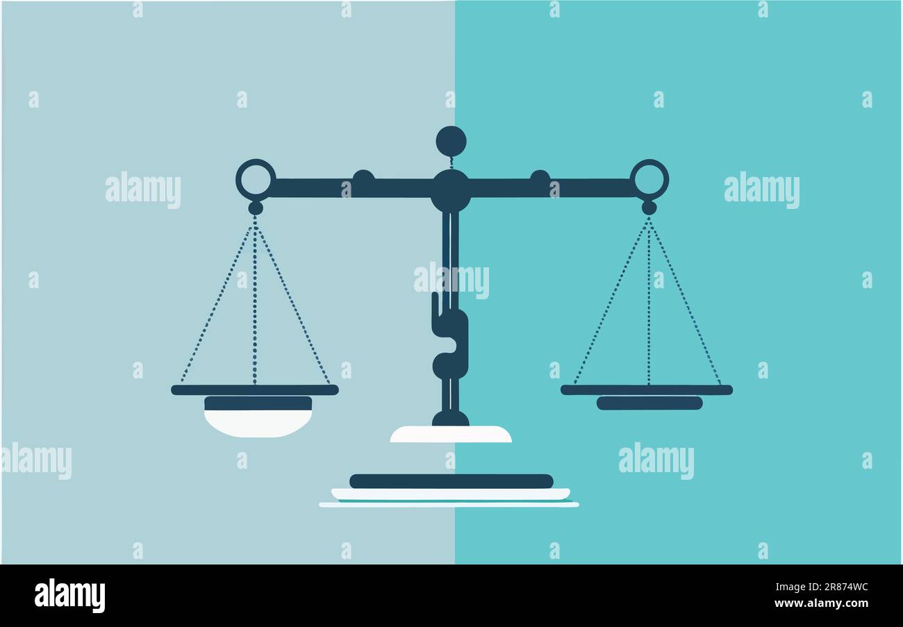 minimalist vector illustration that represents the concept of AI ethics ...