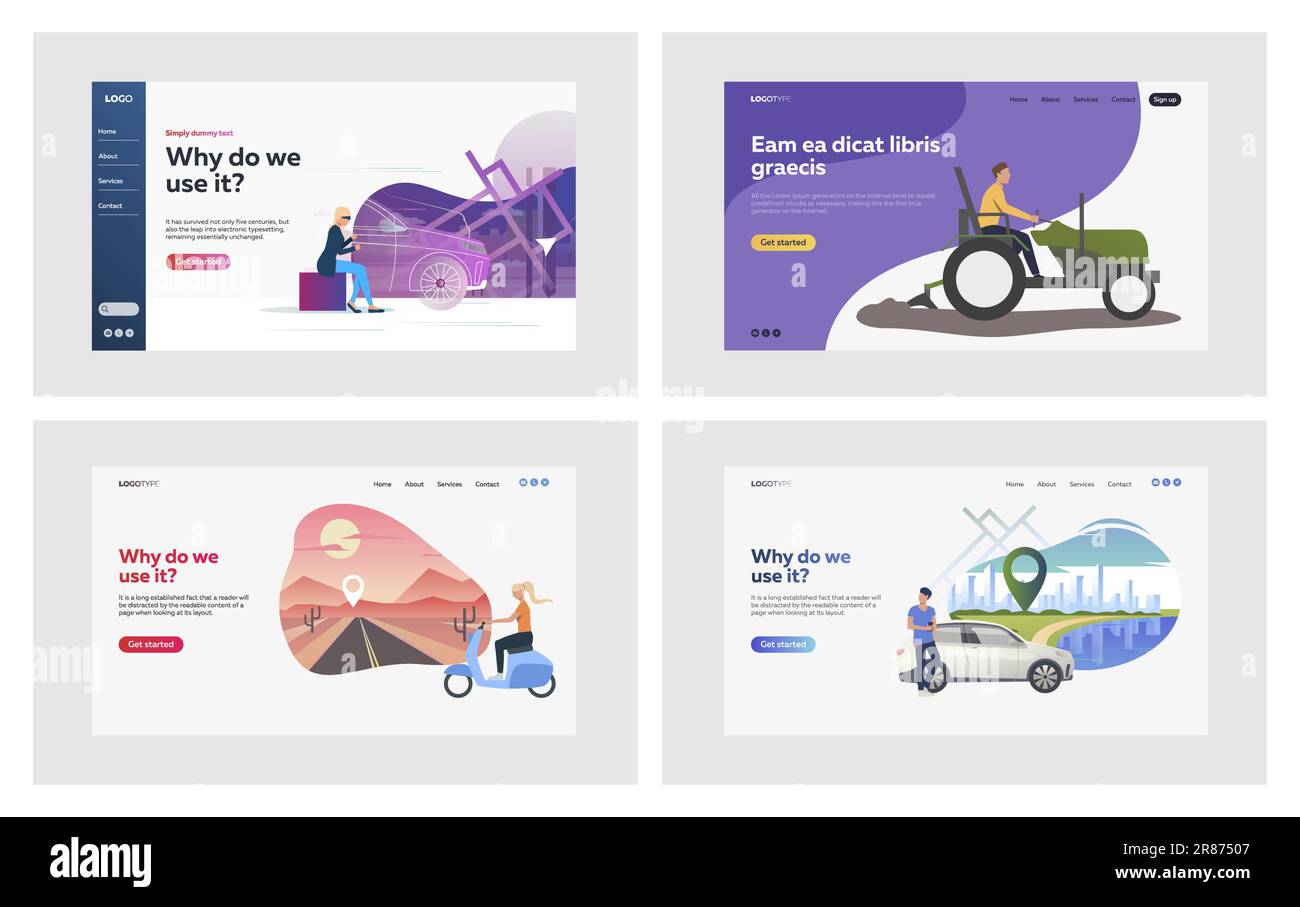 Concept car driving simulator Stock Vector Images - Alamy