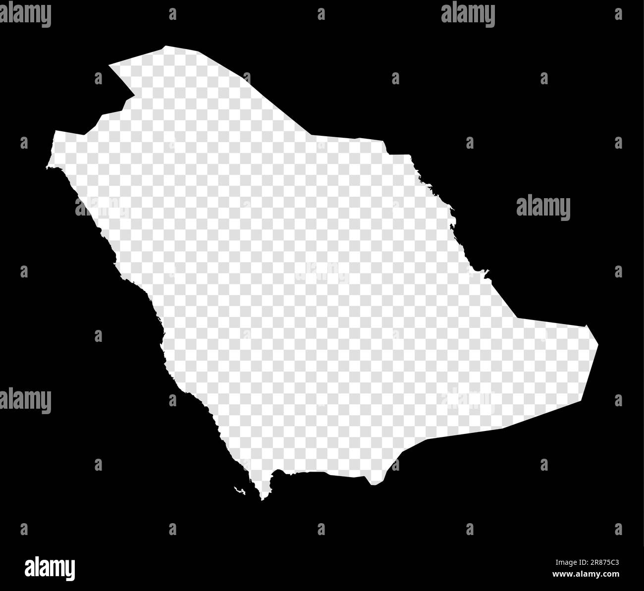 Saudi arabia map location Black and White Stock Photos & Images - Alamy