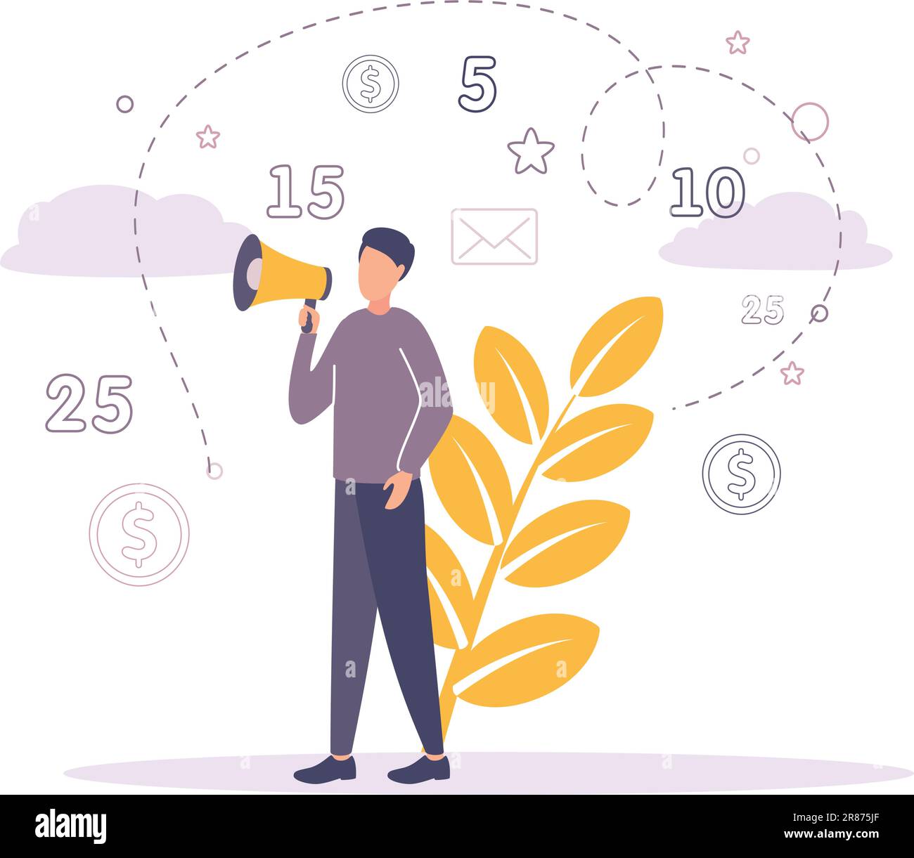 Loudspeaker school Cut Out Stock Images & Pictures - Alamy