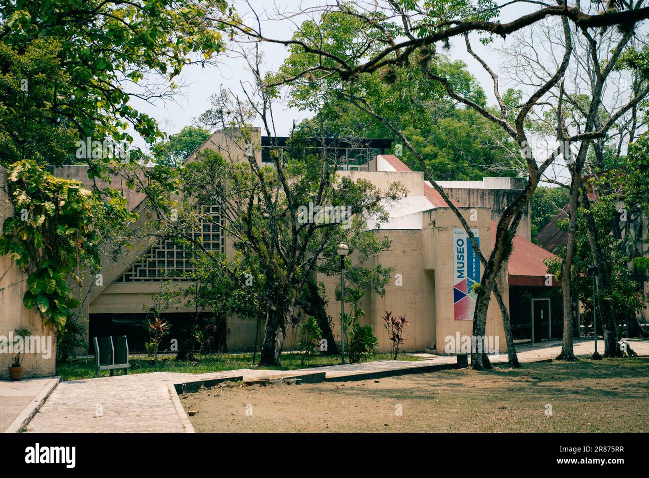 Museum building in Palenque, Mexico City - may 2023. High quality photo ...