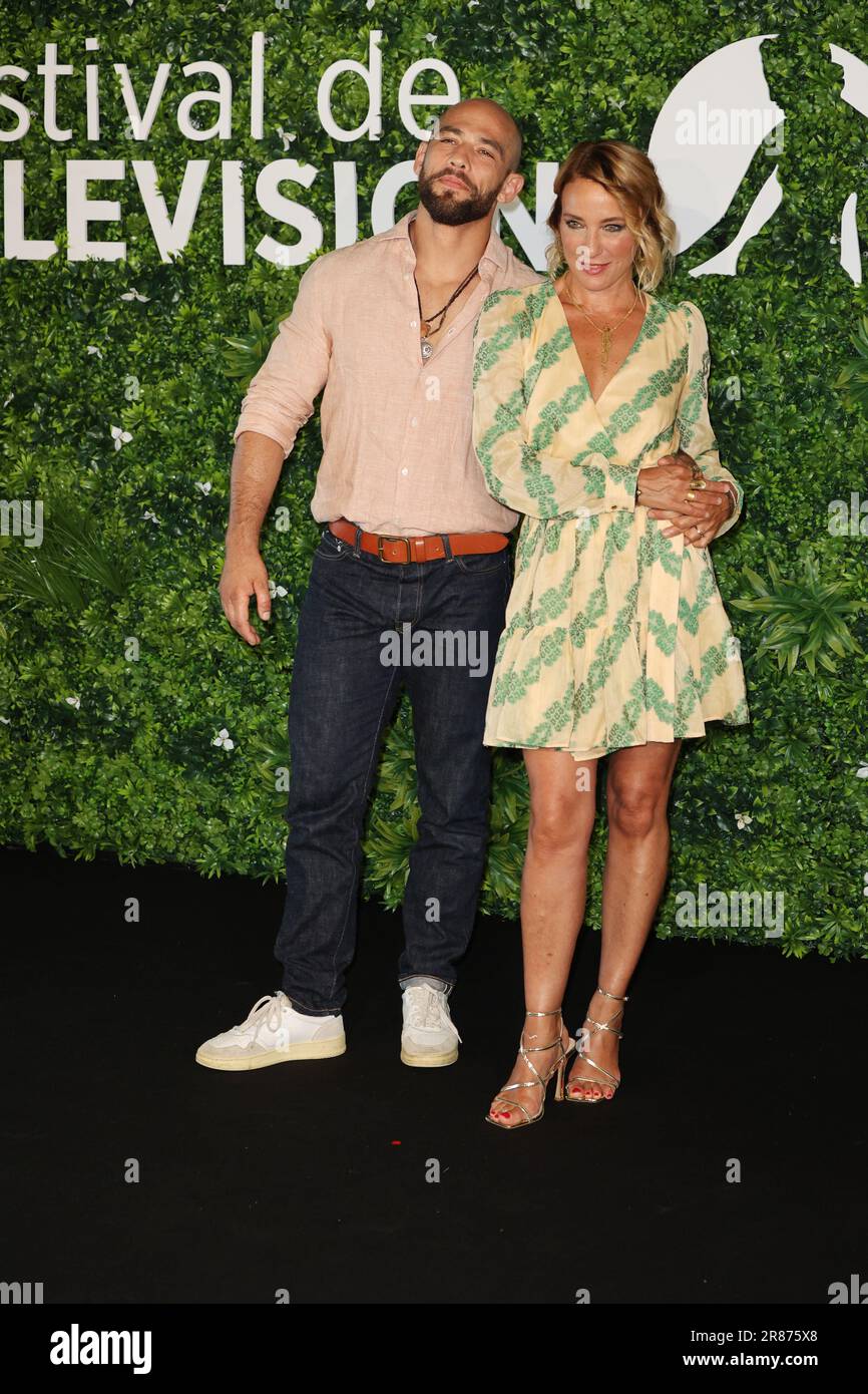 Moïse Santamaria and Emma Colberti attend the "Un Si Grand Soleil ...