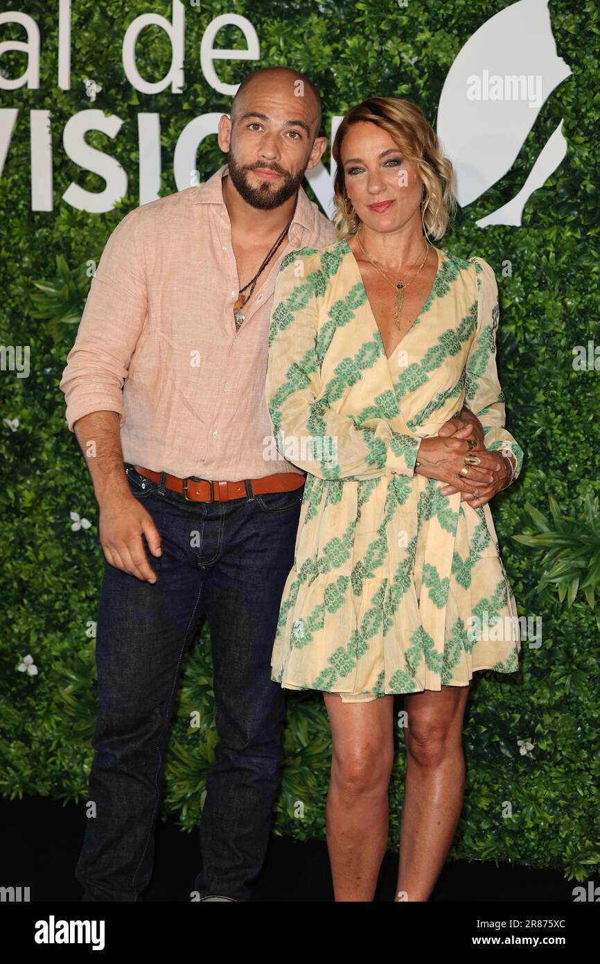 Moïse Santamaria and Emma Colberti attend the "Un Si Grand Soleil ...