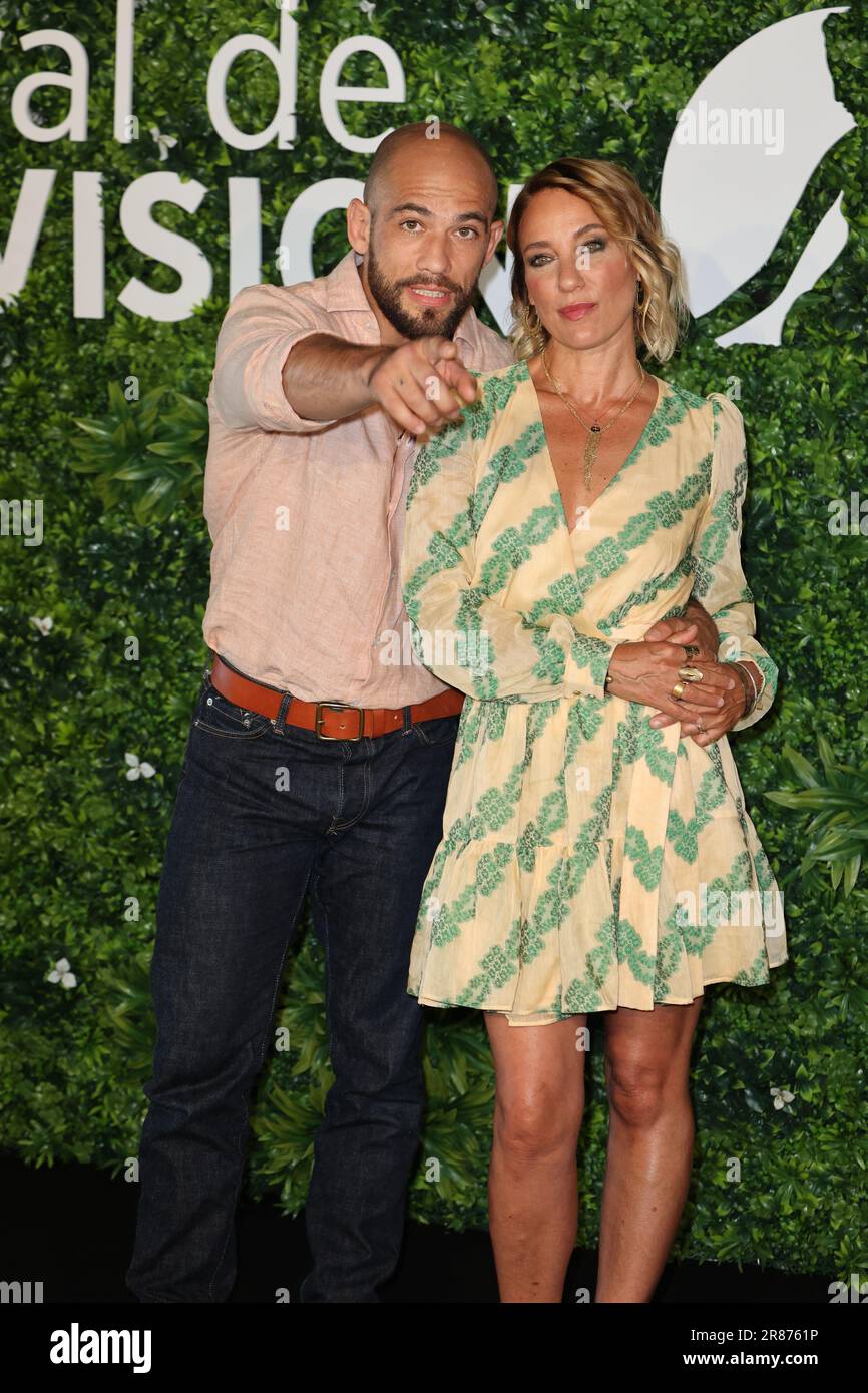 Moïse Santamaria and Emma Colberti attend the "Un Si Grand Soleil ...