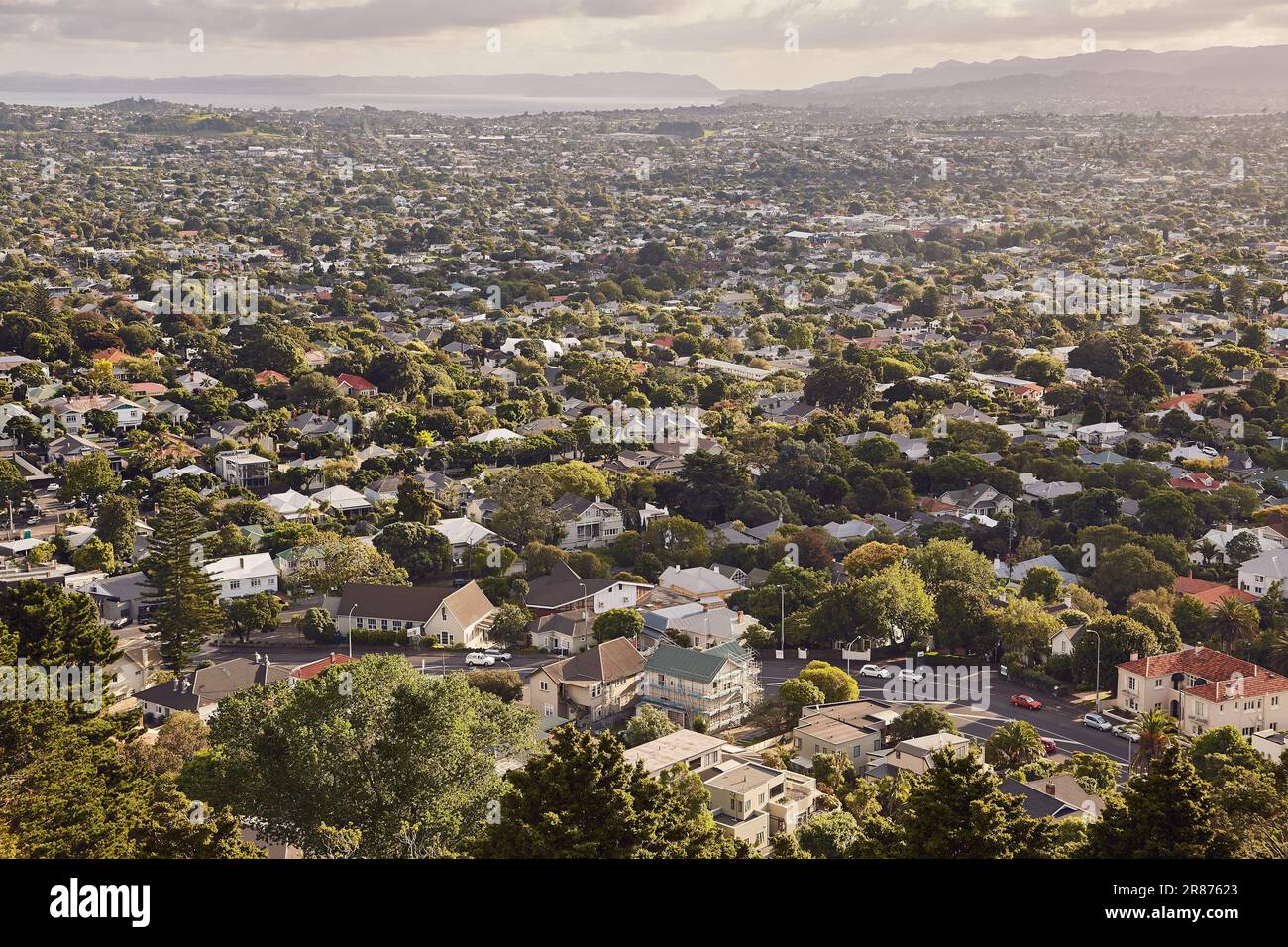Auckland city panorama at the suburbs Stock Photo - Alamy
